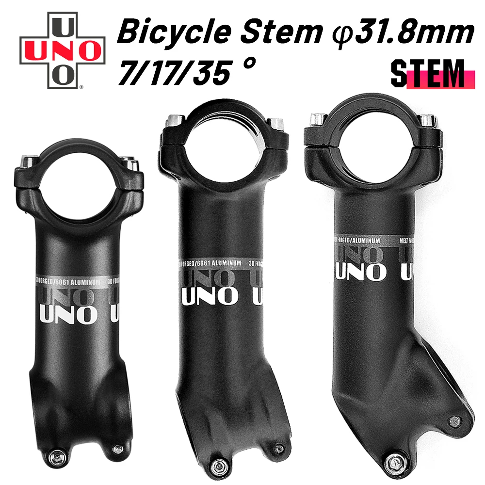 UNO Mountain Bike Stem 7 17 35 Degree Road Bicycle Stems 31.8*60-130mm ...