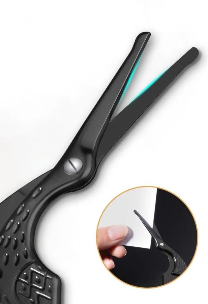 2021 Facial Hair Scissors Rounded Professional Stainless Steel Mustache ...