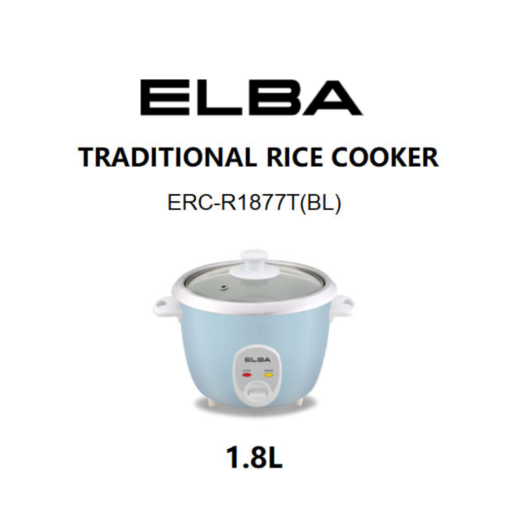 ELBA TRADITIONAL RICE COOKER ERC-R1877T(BL) | Shopee Malaysia