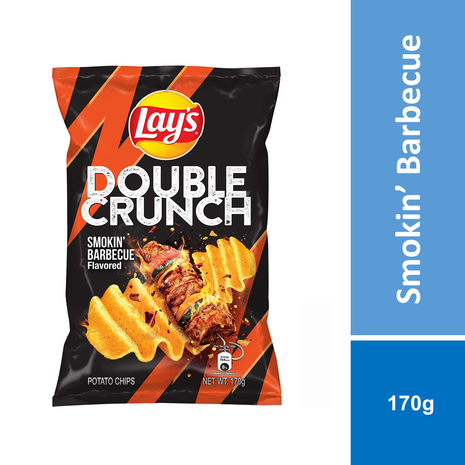 Lay’s Double Crunch Smokin’ Barbecue 170g | Shopee Malaysia