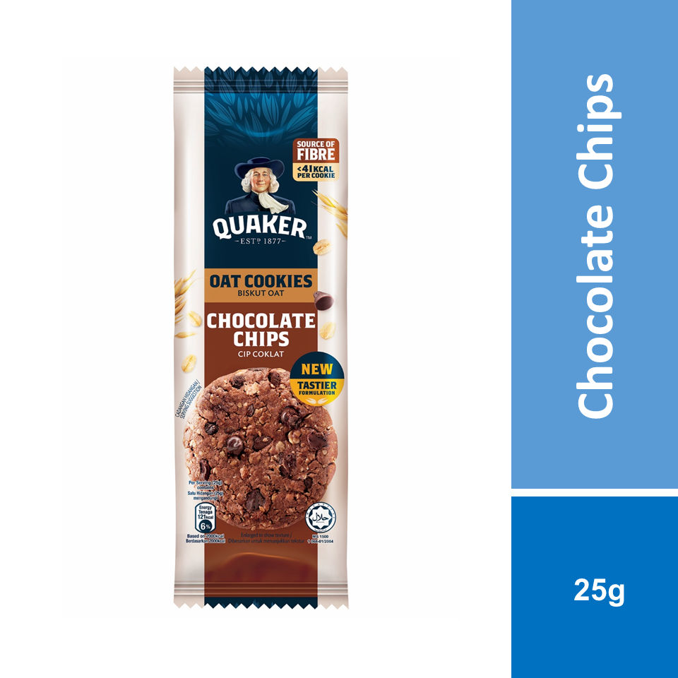 [GWP] Quaker Oat Cookies Choco Chips 25G | Shopee Malaysia