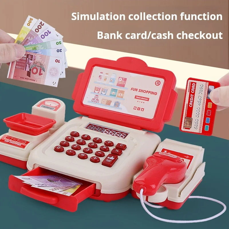 Supermarket Cash Register Children's Toys Baby Puzzle Simulation ...
