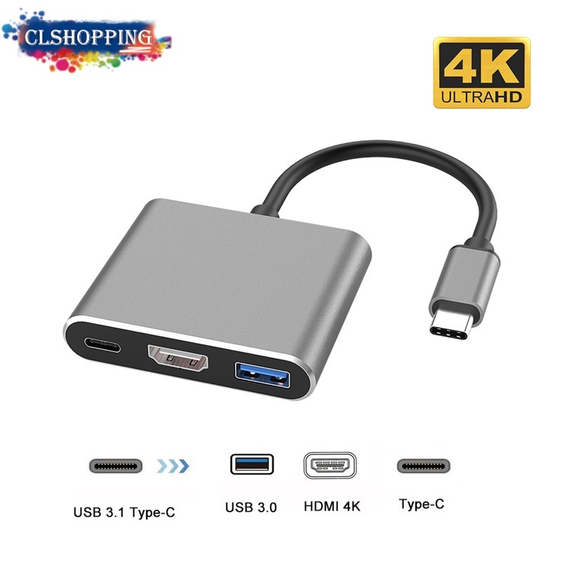 Type C Hub HDMI PD USB HUB 4K Expansion USB3.0 Converter Projection ...