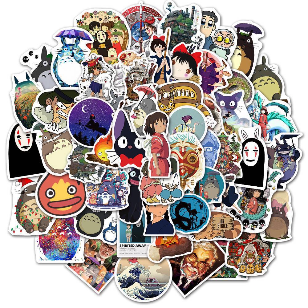 50pcs Japanese manga doodle stickers, luggage trolley case waterproof ...