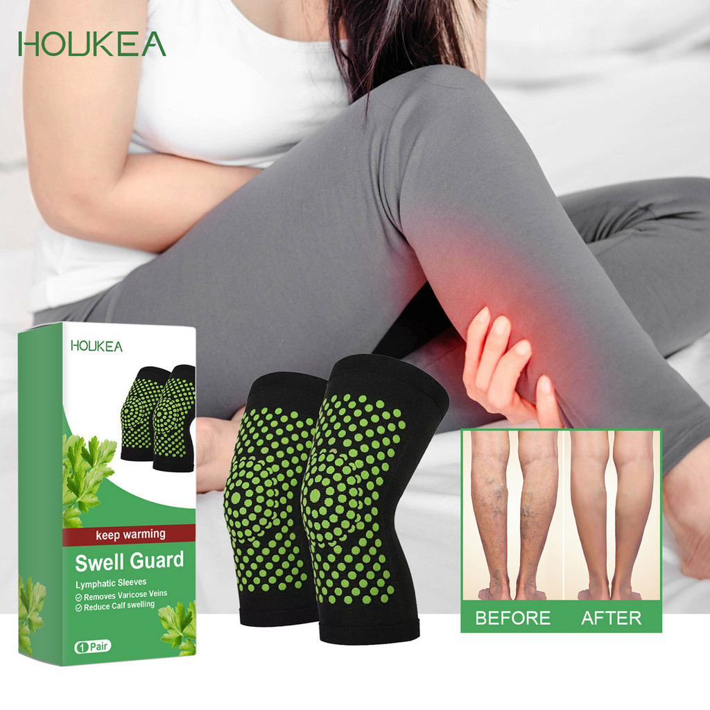 Houkea Self-heating Lymphatic Leg Wraps Relieve Muscle Soreness Reduce ...