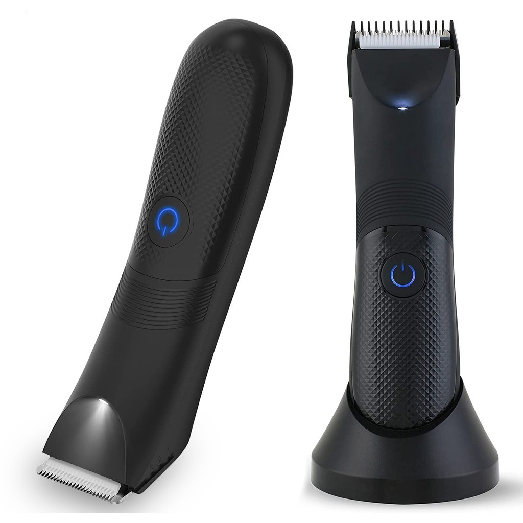 Body Trimmer Waterproof Groin Hair Trimmer USB Chargeable LED Shaver ...