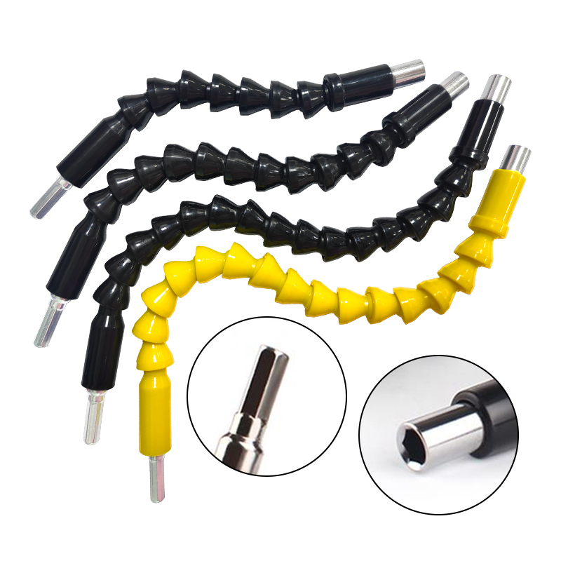 Hexagonal shank, black and yellow swivel flexible shaft bit, electric ...