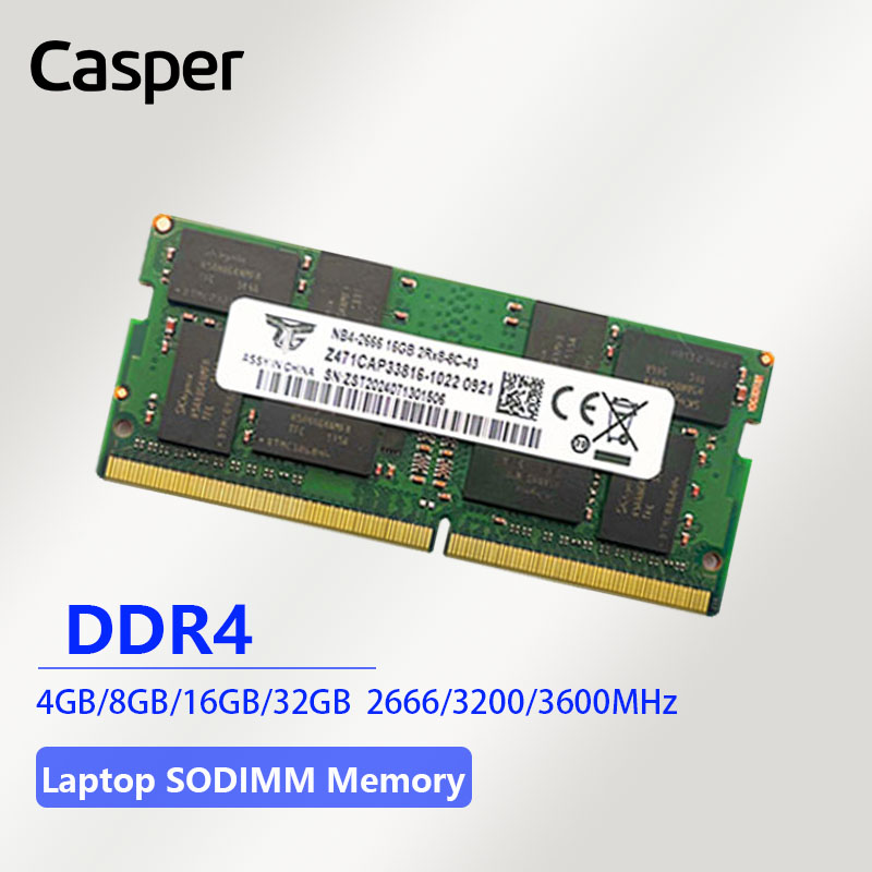 Casper Laptop Computer DDR4 8GB Memory Module RAM Dual Channel 4GB 2666 ...