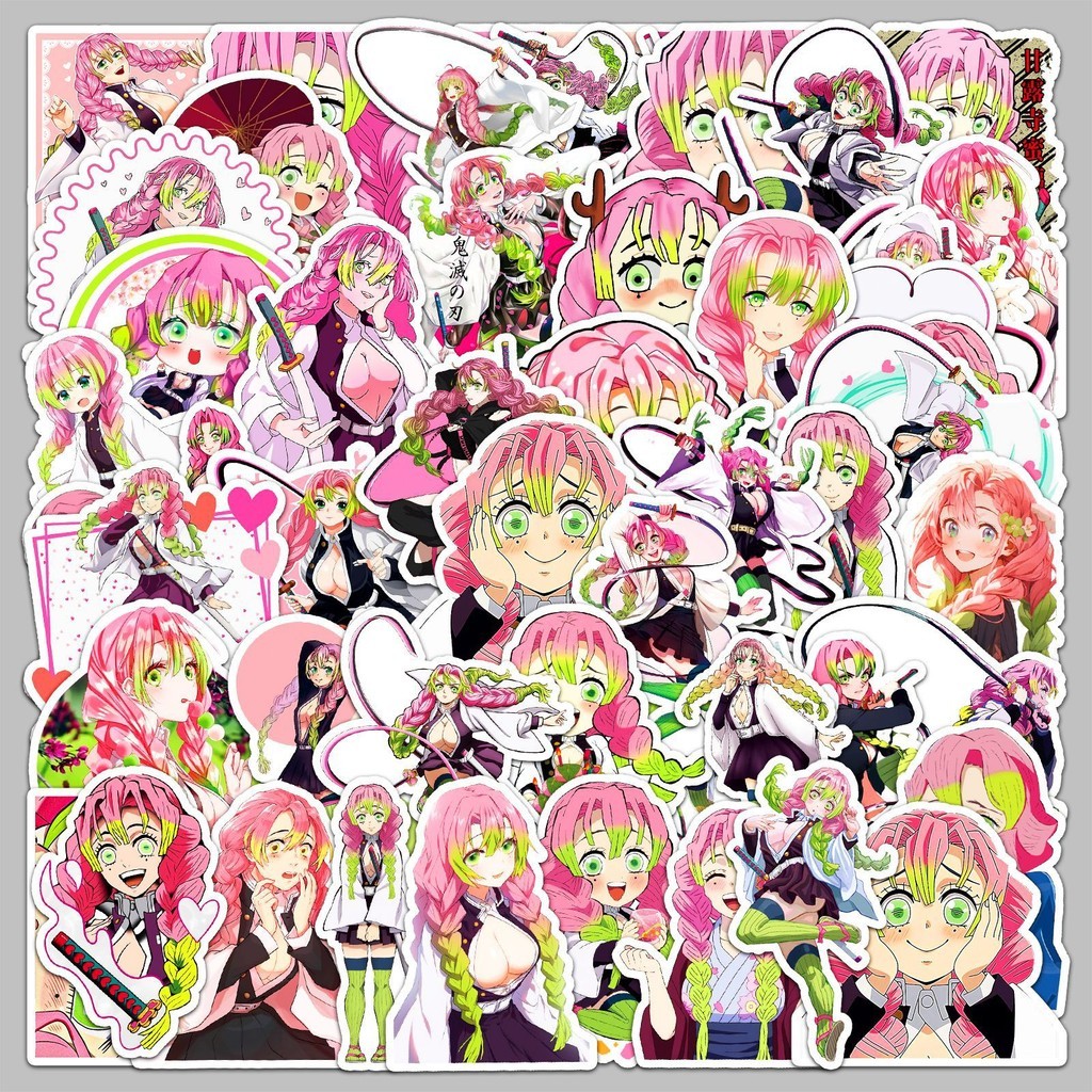 50pcs Anime Demon Slayer Sabito Mitsuri Series Graffiti Stickers ...