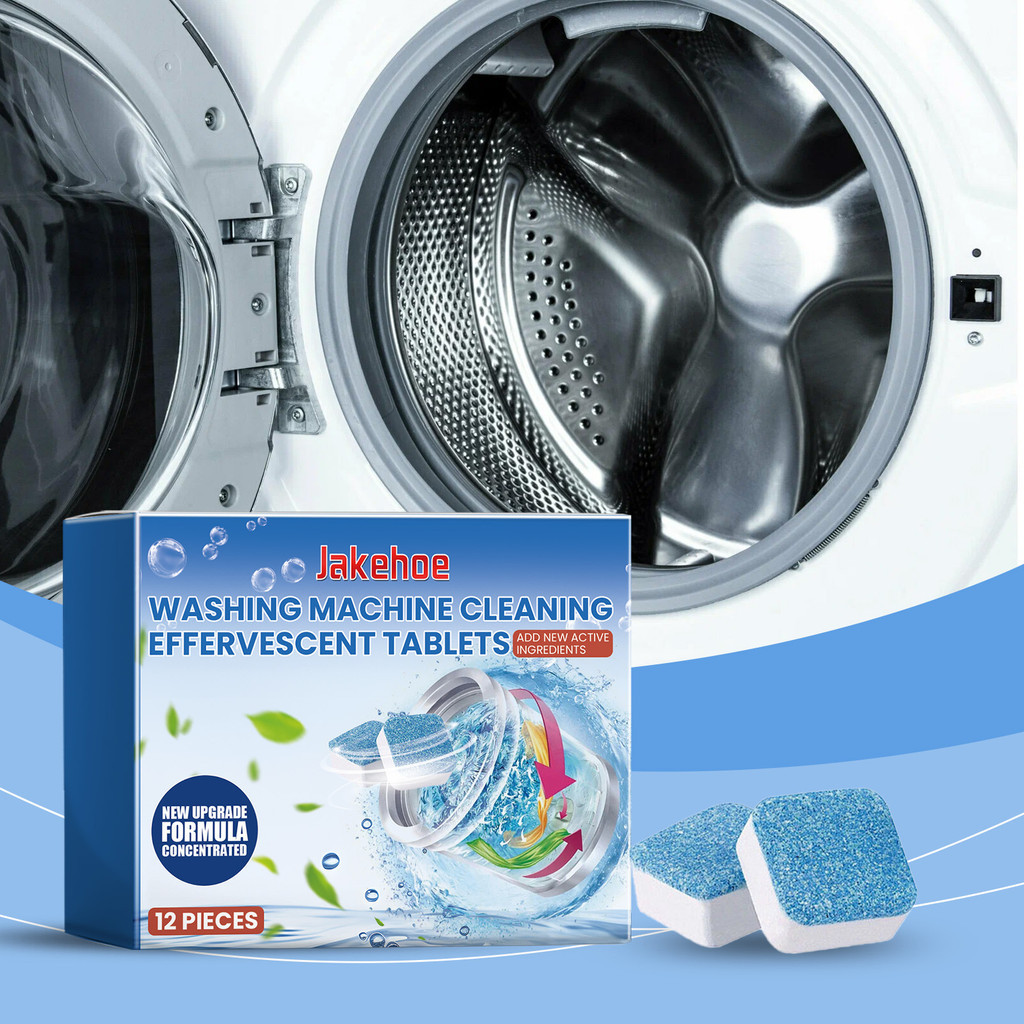 Jakehoe Washing Machine Cleaning Effervescent Tablets Clean Laundry ...