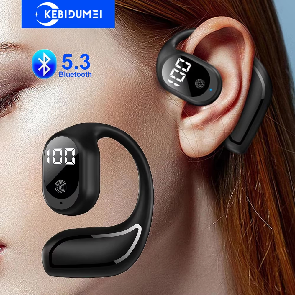 TWS Bluetooth 5.4 Headphones with Ear Hook, Wireless Earbuds, HiFi ...