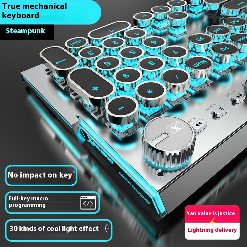 Limited Time Hot Sale Steam Keyboard Gaming Keyboard Steampunk ...