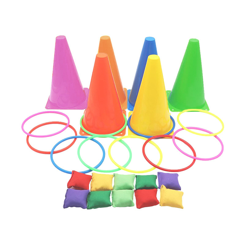 Ring Toss Game Set - Sensory Training Cones with Rings Set Permainan ...