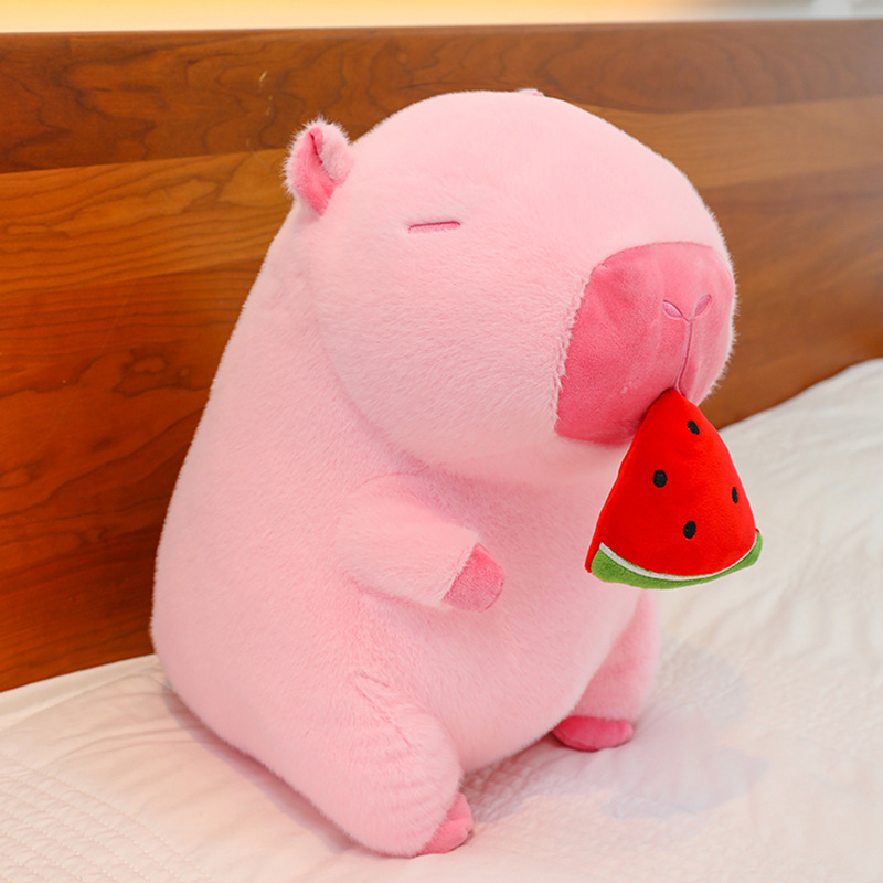 1pc Capibala Doll Pink Backpack Hamburger Capybara Bubble Doll Pull ...