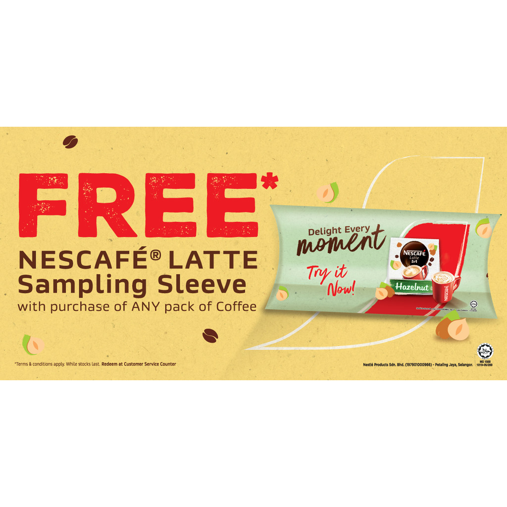 NESCAFE Latte 3in1 Hazelnut Sample Pack [Not For Sale - Gimmick ...