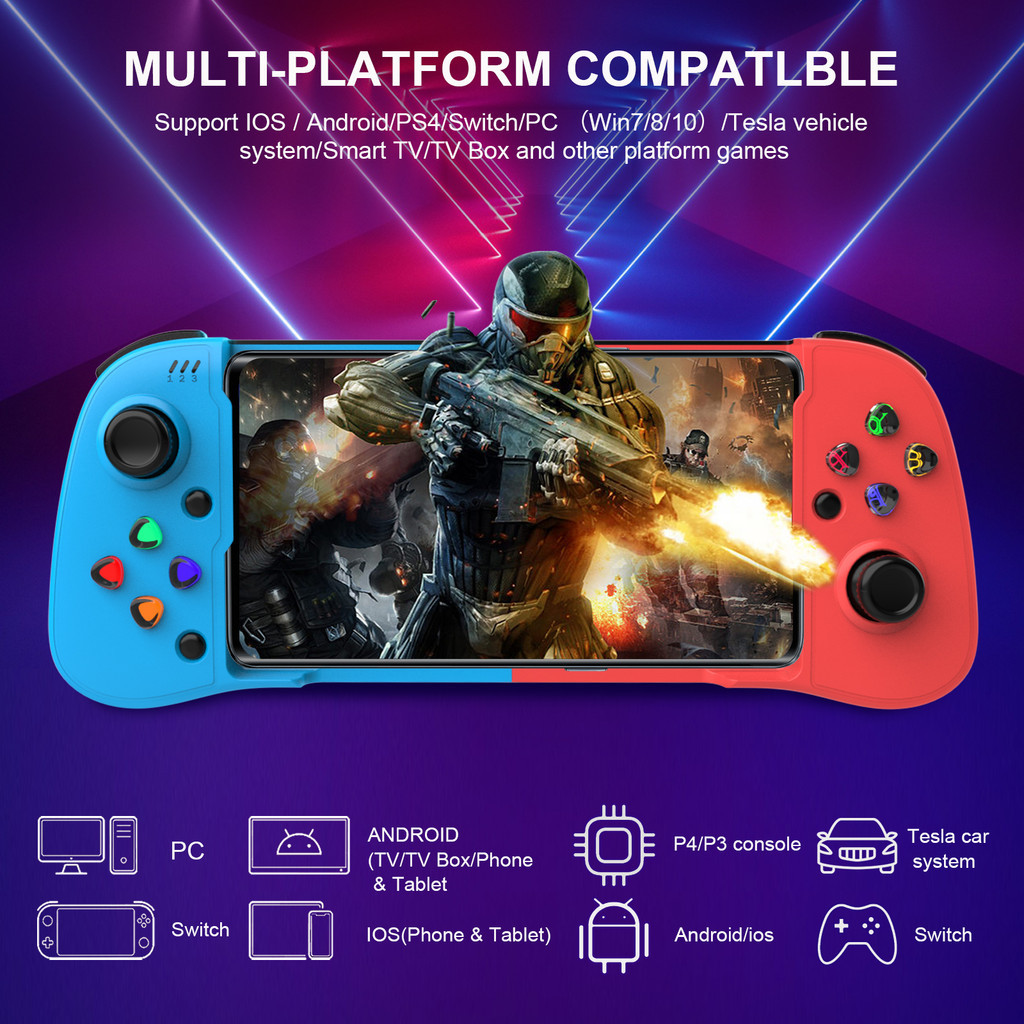 Wireless Bluetooth Stretching Controller Supports Mobile Games, Android ...