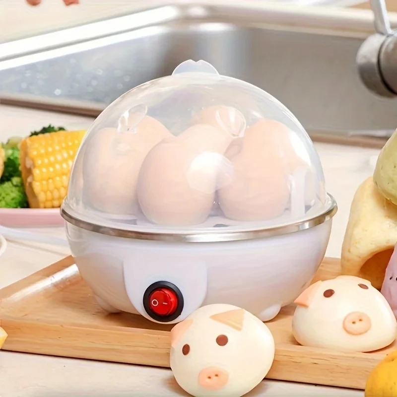 Automatic Egg Cooker Power Off Home 7 Eggs Multi-Functional Steamed Egg ...
