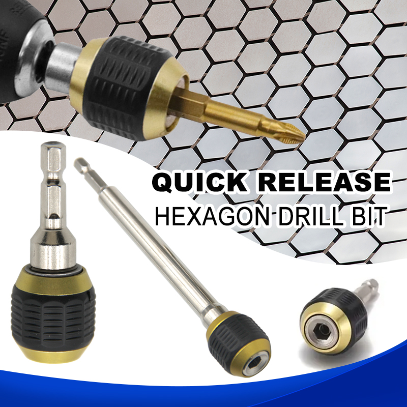 1PCS 60/150mm Quick-release Hexagon Drill Bit Coupling Hexagon Shank ...