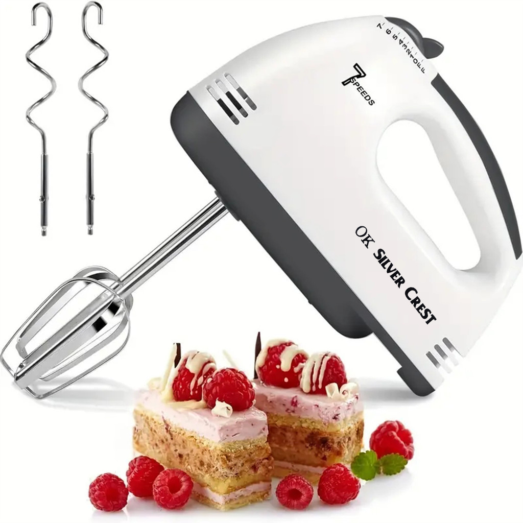 Powerful 7-Speed Handheld Electric Mixer for Effortless Baking and ...