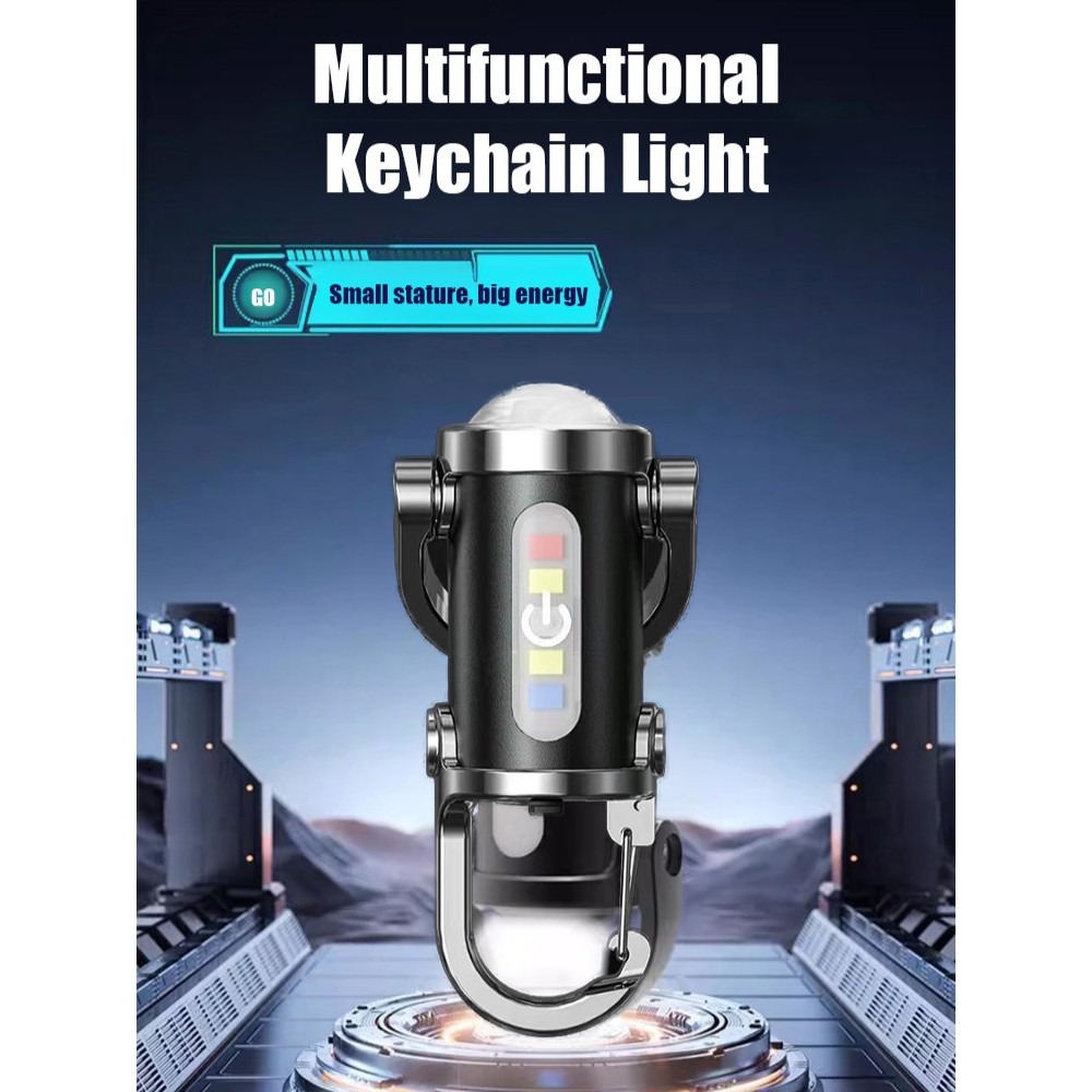 New Keychain Flashlight - USB Rechargeable Mini Light with Car Mount ...