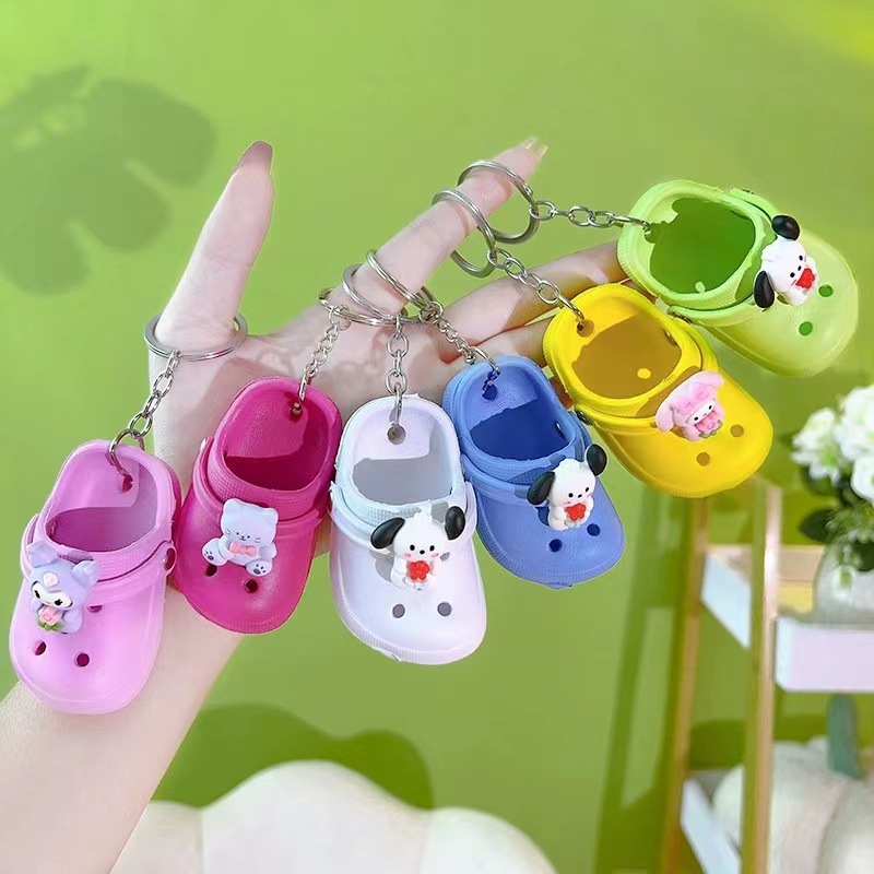 1pvc Soft Rubber Fitting Cute Small Mini Slippers Hole Shoes Couple ...