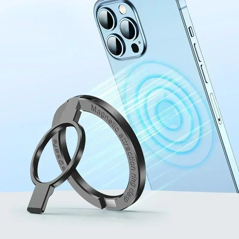 Ultra-thin Cell Phone Ring Holder Magnetic Ring Rotatable Foldable ...
