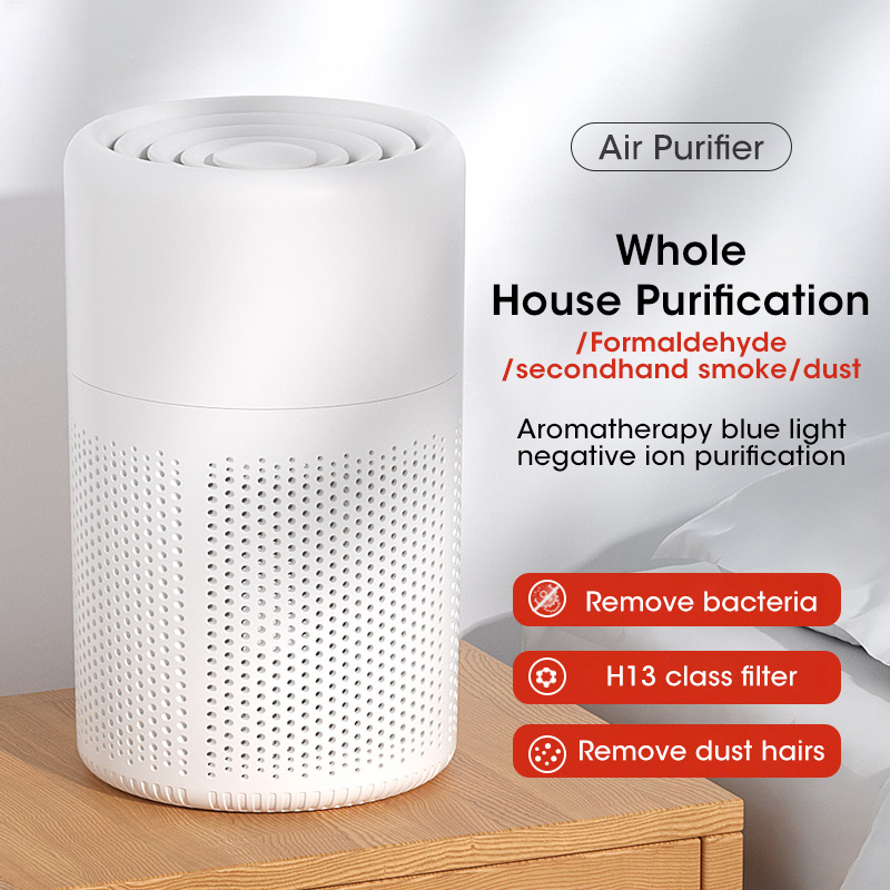 Mini Desktop Air Purifier HEPA Filtered Air Purified Air with Fragrance ...