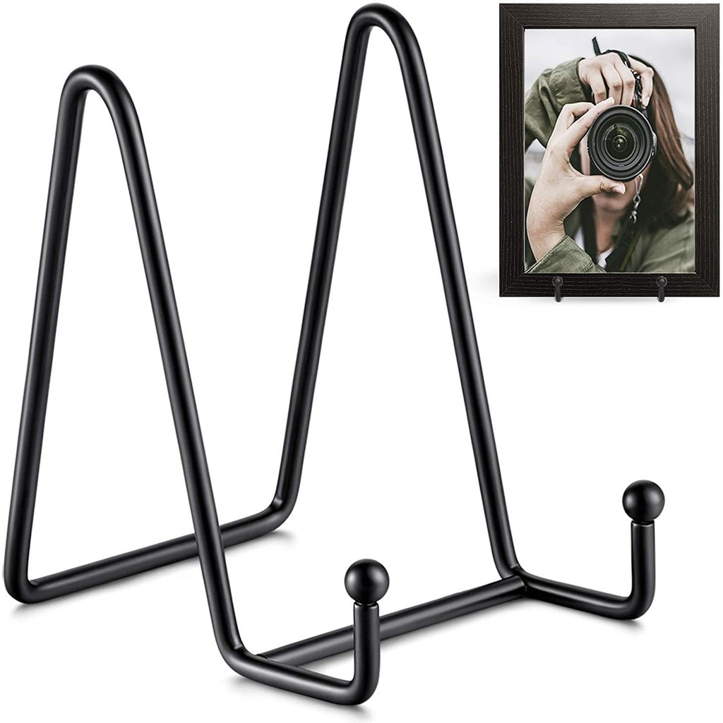 H83 Plate Stands for Display - 6 Inch Stand + Metal Frame holder stand ...