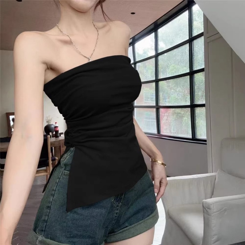 Pure Desire Sexy Halter Tube Top Small Vest Women Spring Autumn Slim ...