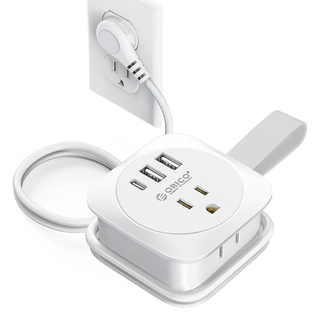 AP1 Pocket Plug Portable Travel Socket Wiring Board with Wire Plug USB ...