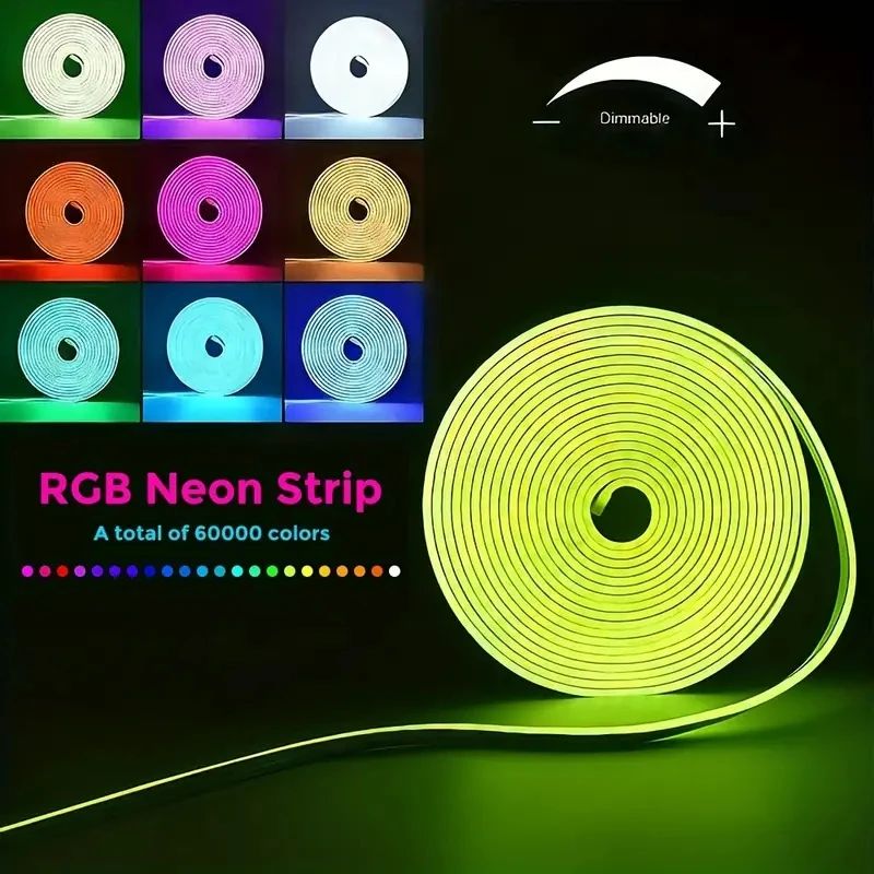 Tuya Smart Life WiFi LED Neon Light Strip 5V LED Strip RGB Neon Sign ...