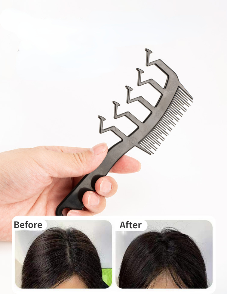 Fashion Girl Z-Shaped Hair Seam Comb Hair Comb Fluffy Women DIY Styling ...