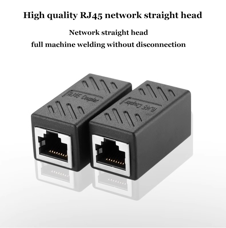 Network Cable Pair Connector Extender Adapter RJ45 Network Gigabit Dual ...