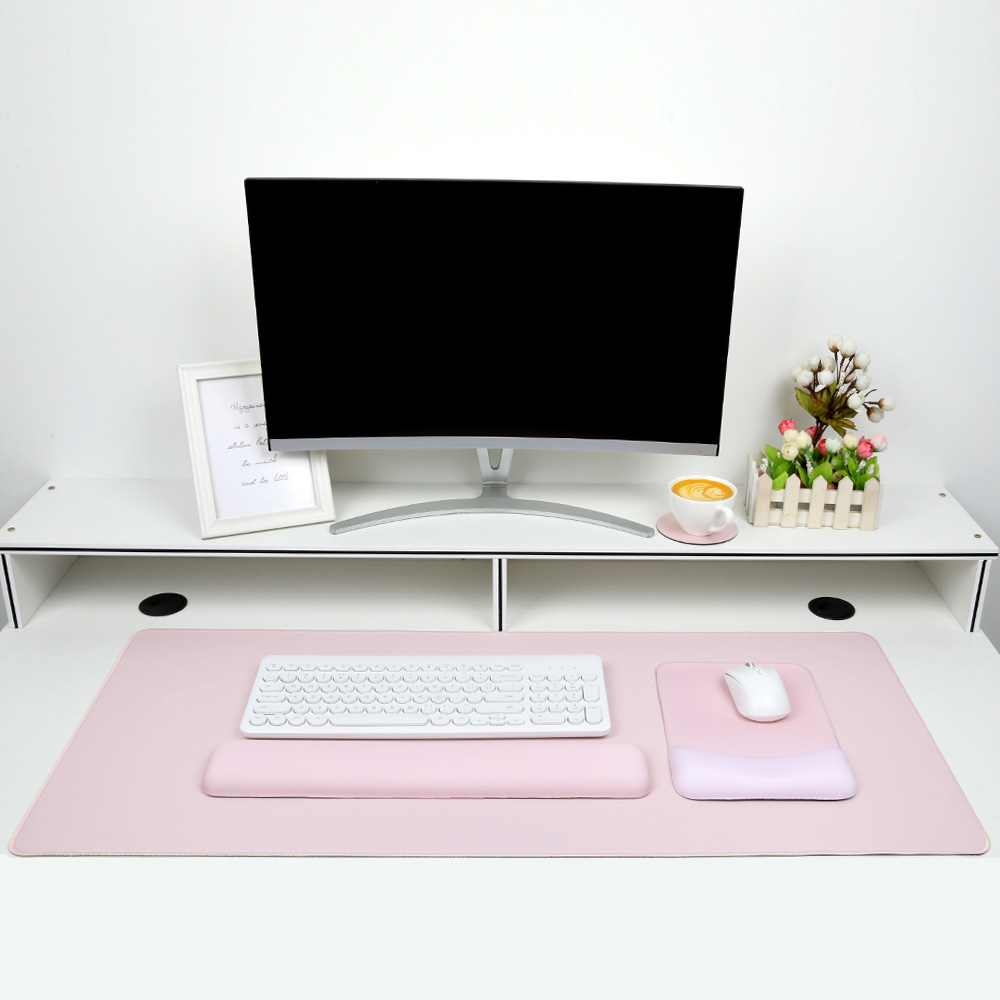 4PCS Extend Mouse Pad，Wrist Rest Mouse Pad，Keyboard Wrist Rest&Coaster ...