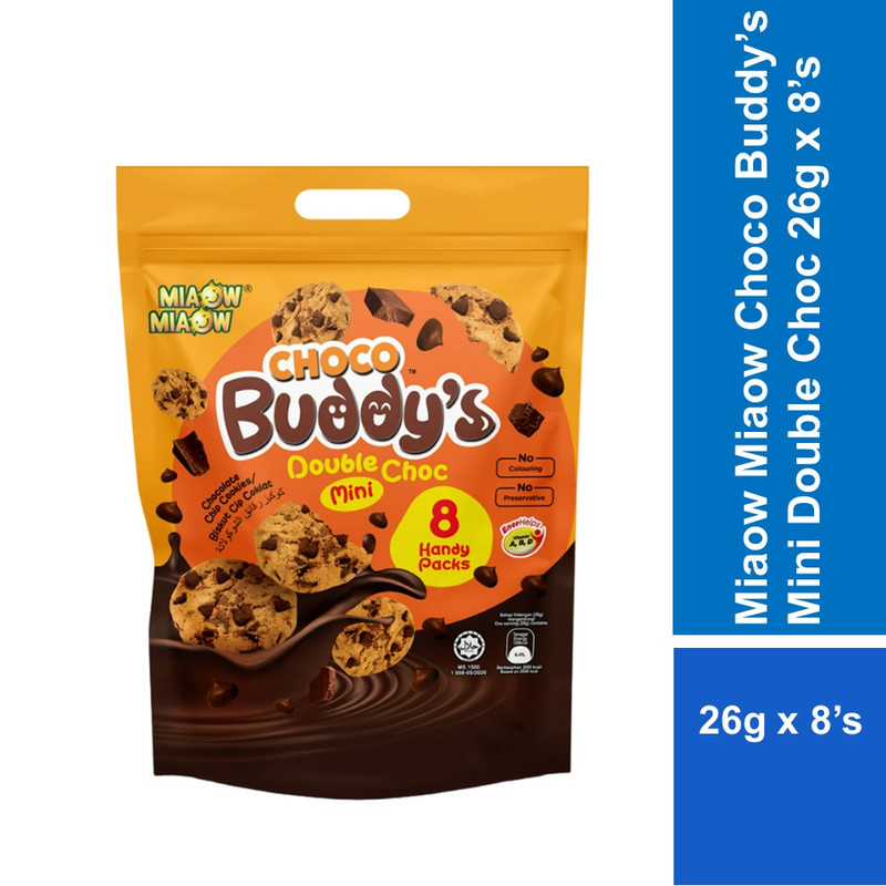 Miaow Miaow Choco Buddy’s Mini Double Choc 26g x 8’s | Shopee Malaysia