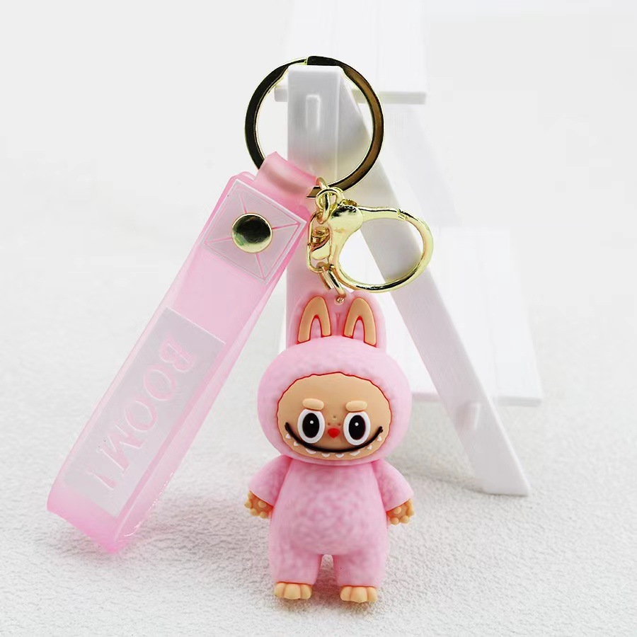 1pc Cartoon labubu Little Sheep Keychain Pendant Cute labubu Silicone ...