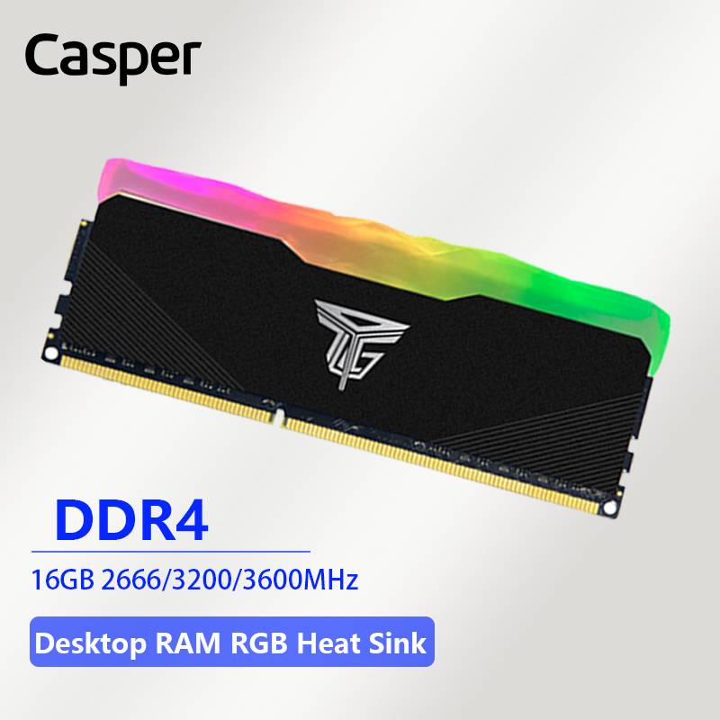 Casper 16GB DDR4 3600MHz RGB Memory Ram Video Gaming Desktop 3D ...