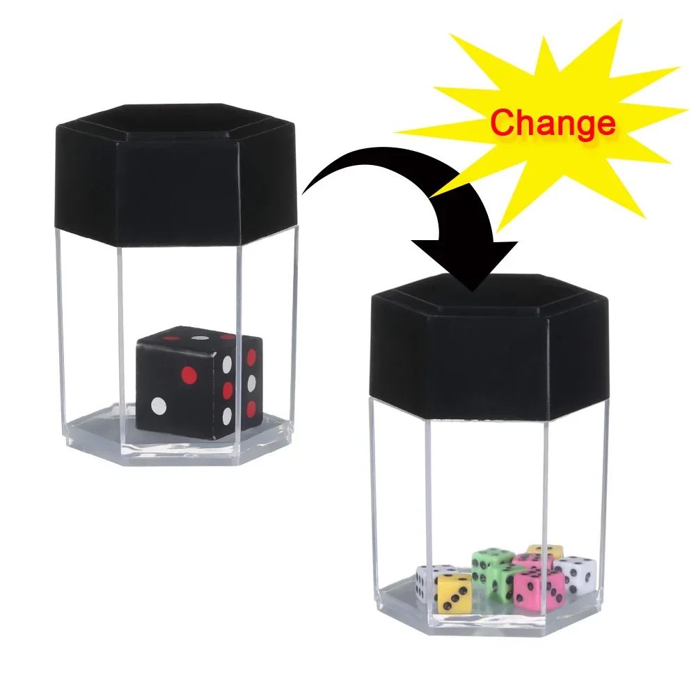 Explosion Dice Kids Magic Tricks Dice Set Close-up Funny Novelty Joke ...