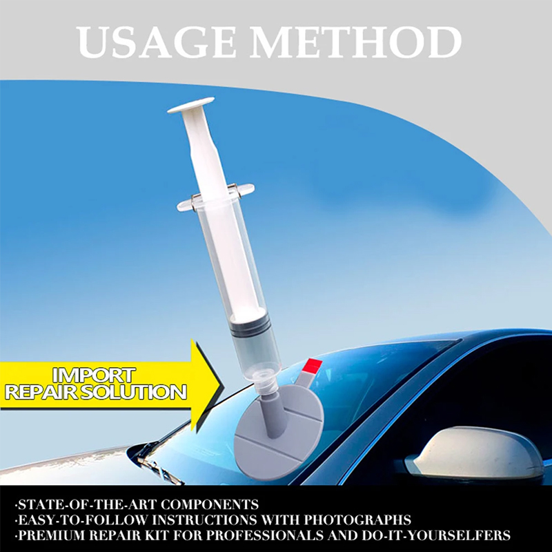 DIY Car Windshield Hold Repair Tools Fix Fluid Cracked Glass Nano ...