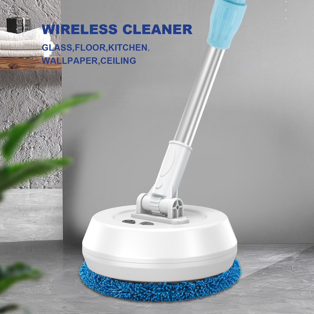 Electric mop polisher, wet and dry cleaner rechargeable, floor cleaner ...