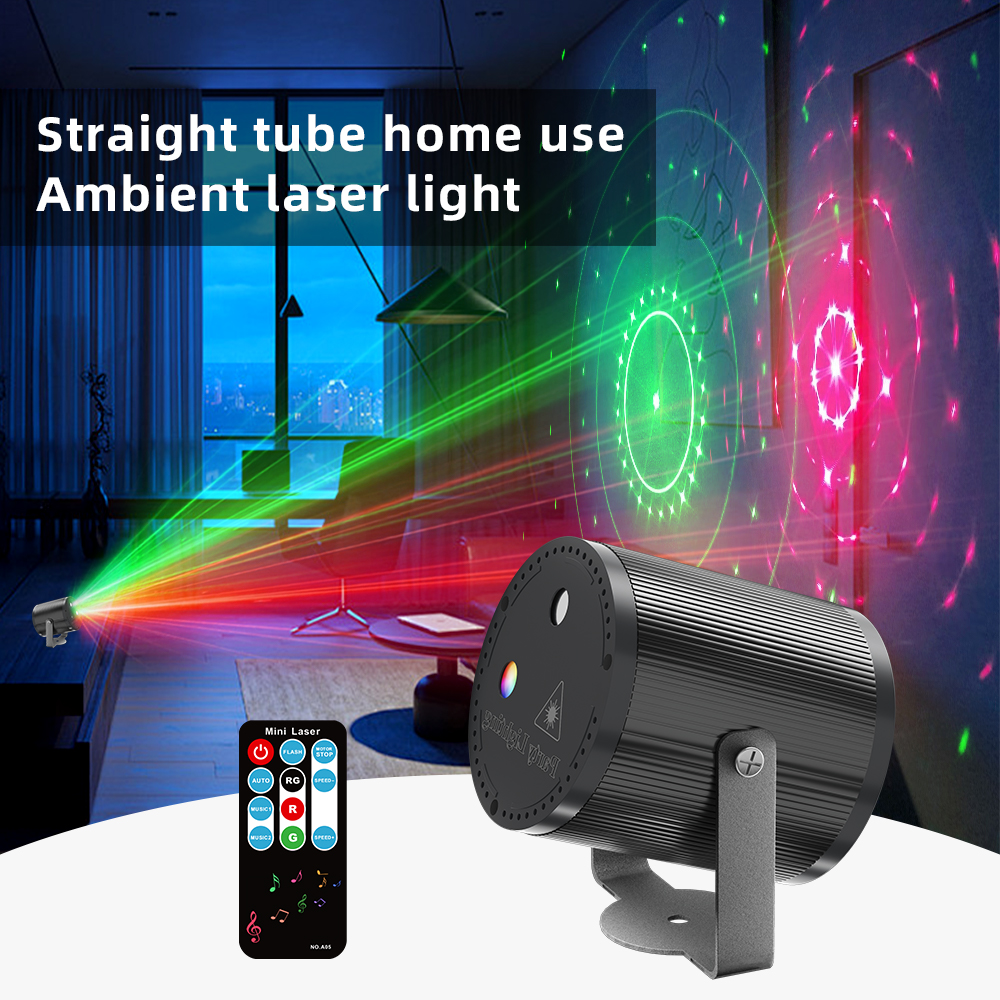 New LED cylindrical laser light, party stage atmosphere light, remote ...