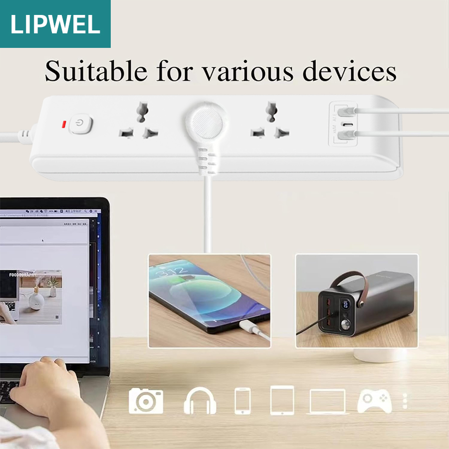 Smart Multi-Purpose USB Socket Board Porous Power Strip Row Multi ...