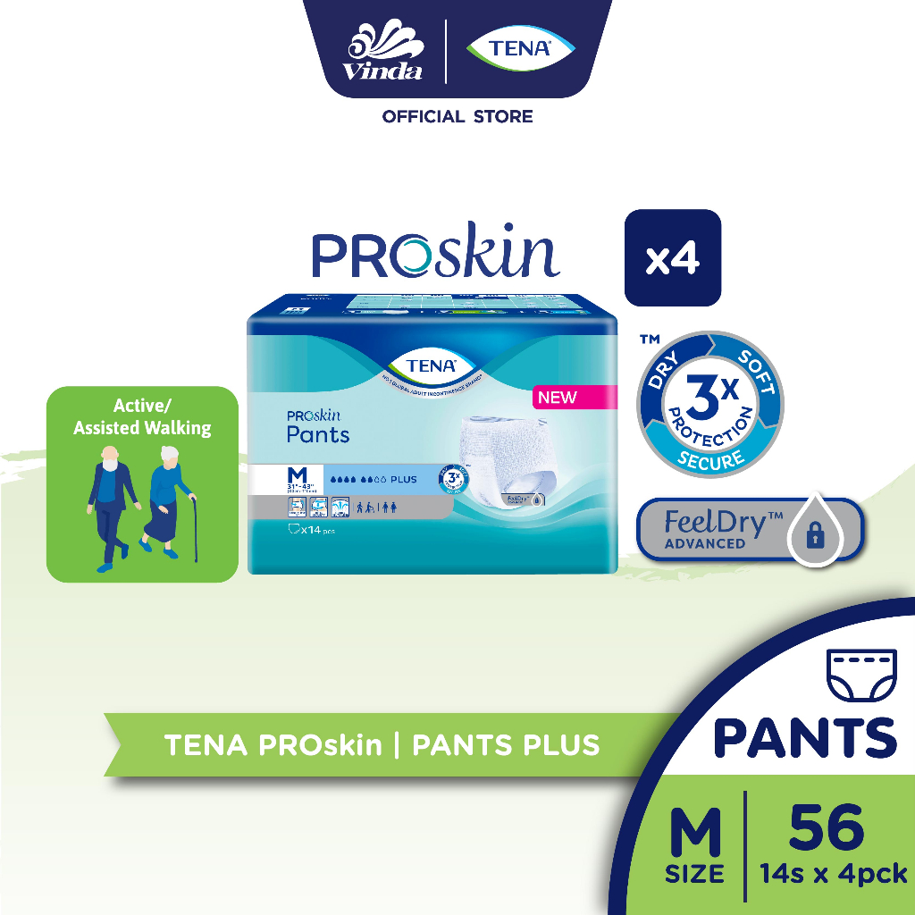 TENA PROskin Pants Plus Adult Diaper M56s | Shopee Malaysia