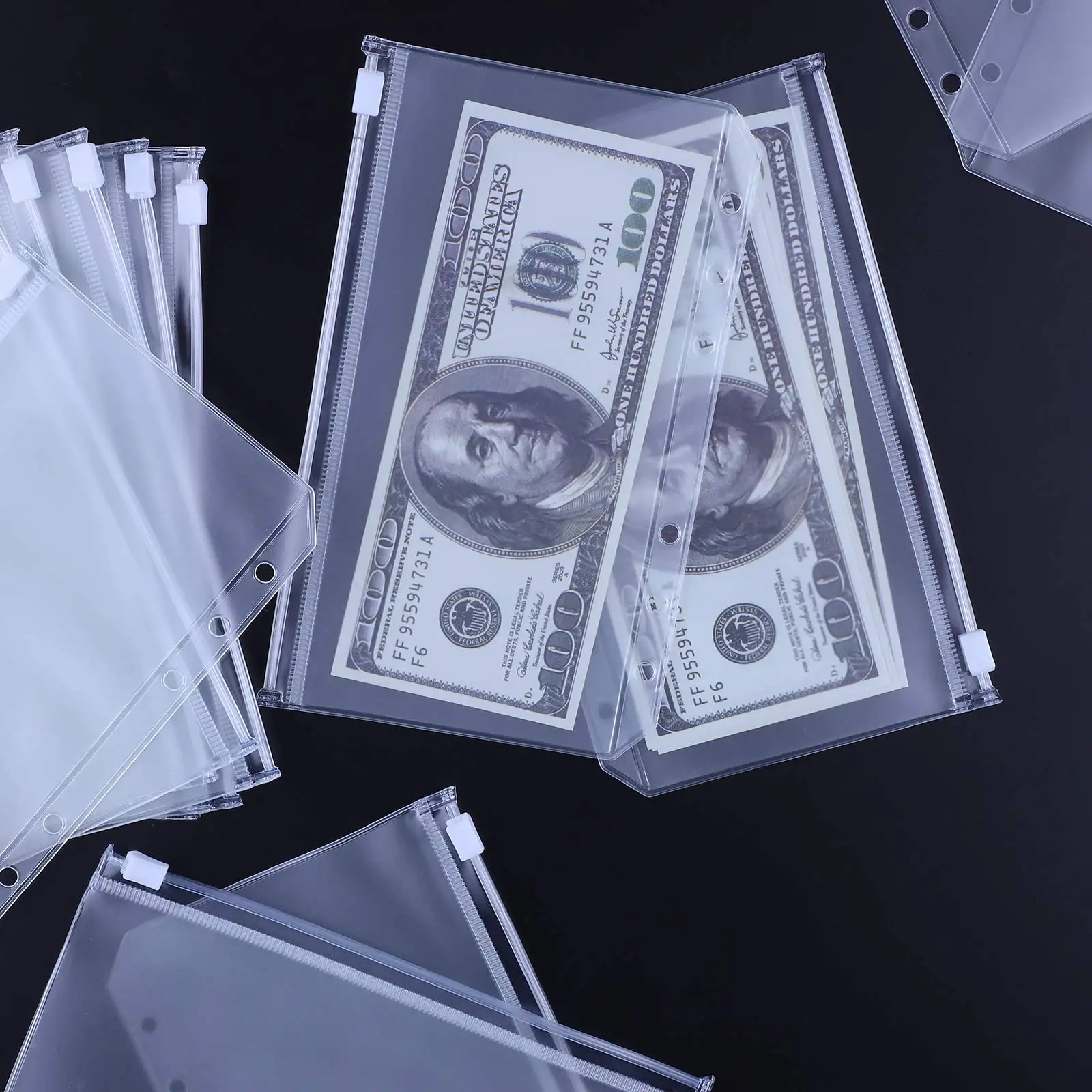 A6 Binder Pockets Waterproof Cash Budget Envelopes Clear PVC Binder ...