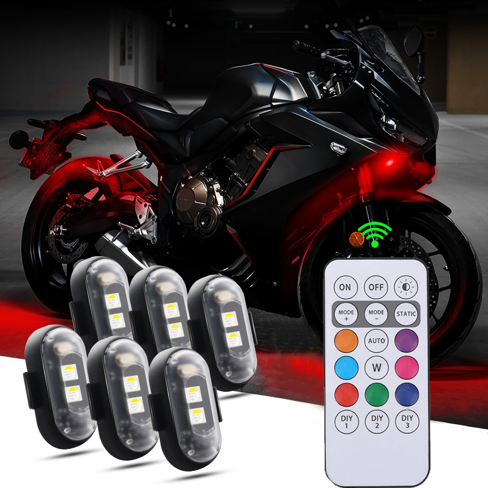 RGB LED Strobe Lights for Aircraft Helicopter Motorcycle - Remote ...