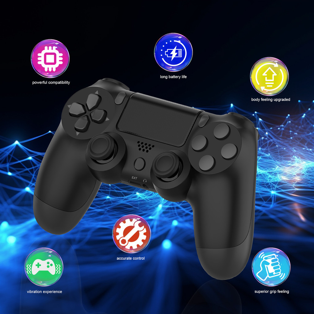 P4 Bluetooth gamepad controller with touch screen, full function, dual ...
