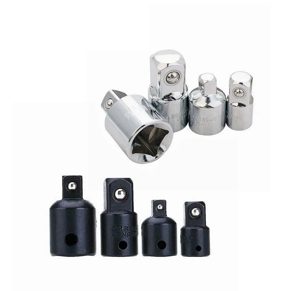 Krachtige 4Pcs Ratchet Wrench Socket Adapter Spanner Keys Set 1/4" 3/8 ...
