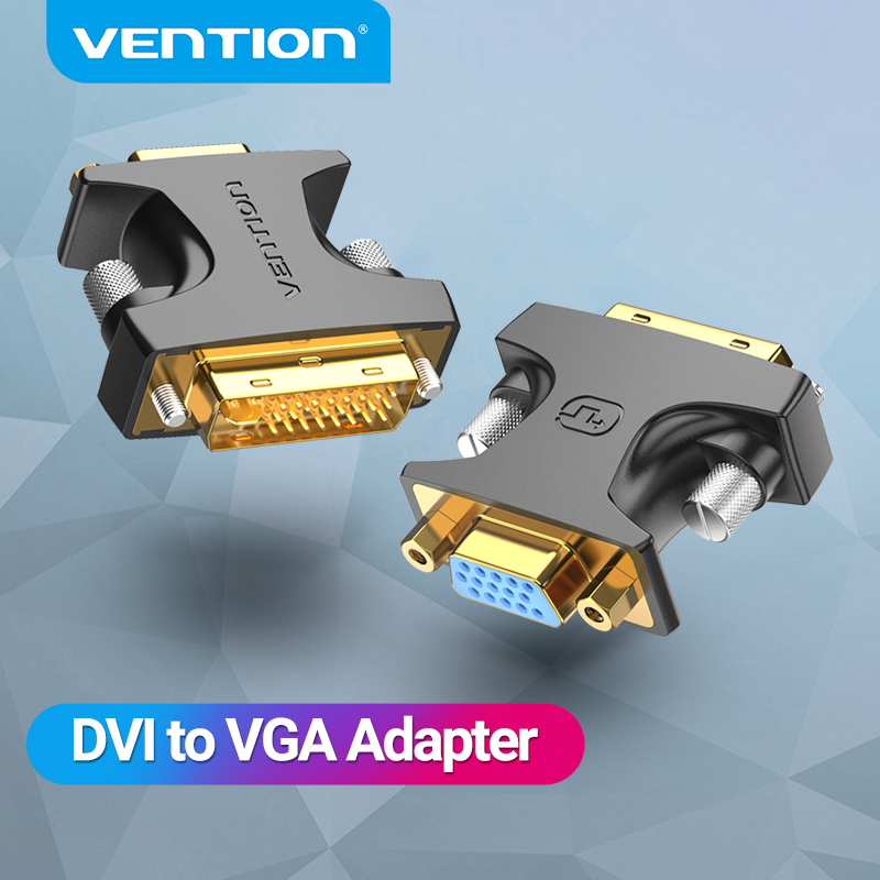 Vention Dvi Male To Vga Female Adapter Bidirectional Dvi I 24 5 To Vga