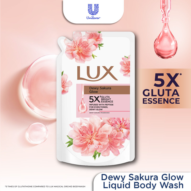 Lux Shower Gel Refill Dewy Sakura Glow (800ml) | Shopee Malaysia