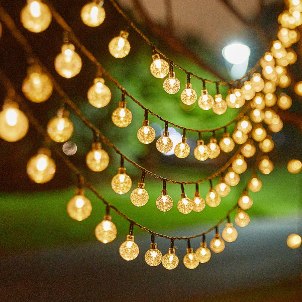 Solar Bubble Ball Light String Outdoor Camping Garden Light String ...